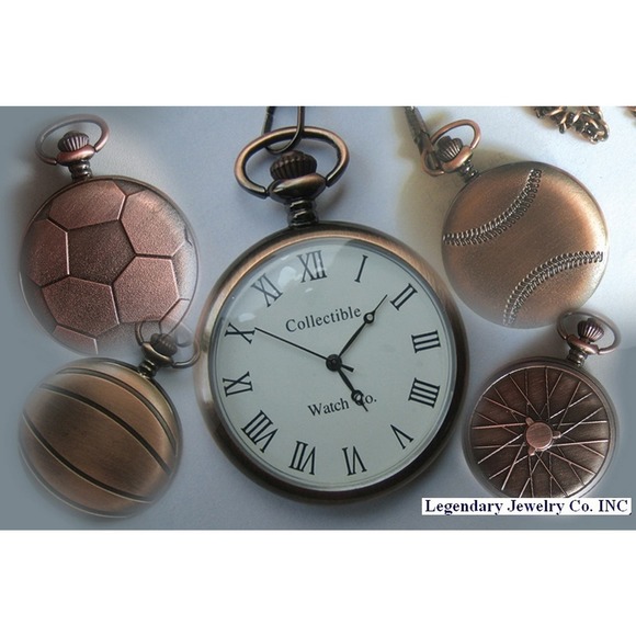 Collectible Watch CO | Accessories | Baseball Pocket Watch 3 Hands ...